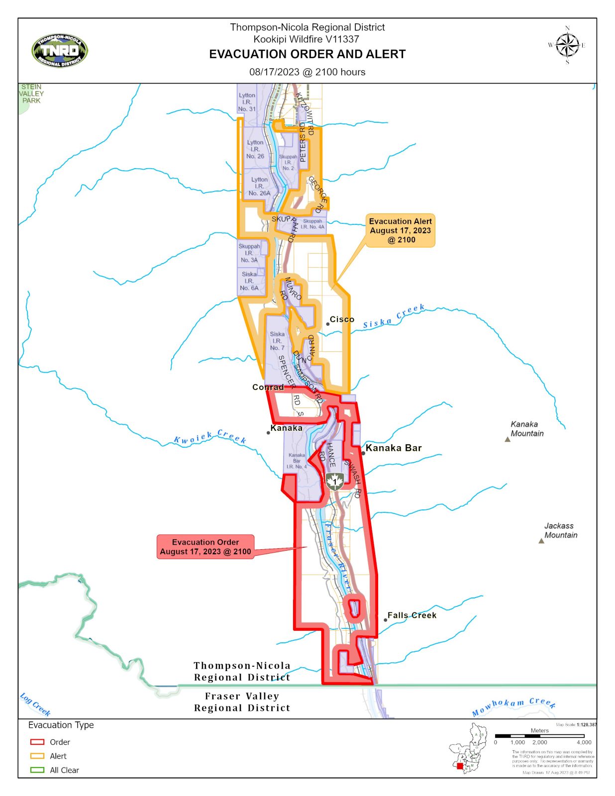 Evacuation order issued due to Kookipi Creek wildfire ...