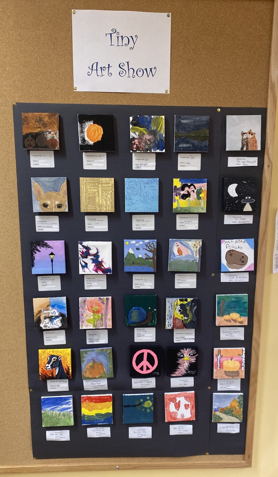 Tiny Art Show: Vote for Your Favourite! - Thompson-Nicola Regional Library