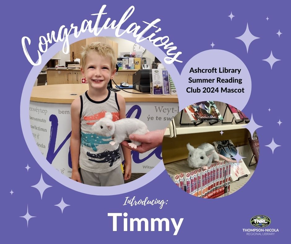 Summer Reading Club Name the Mascot Contest Winners 2024 - Thompson ...