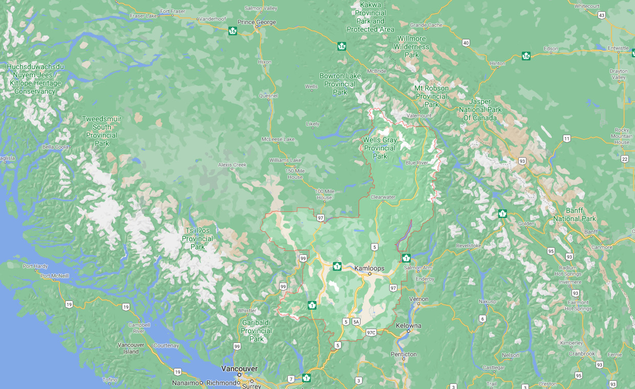 Interactive TNRD Map - Thompson-Nicola Film Commission